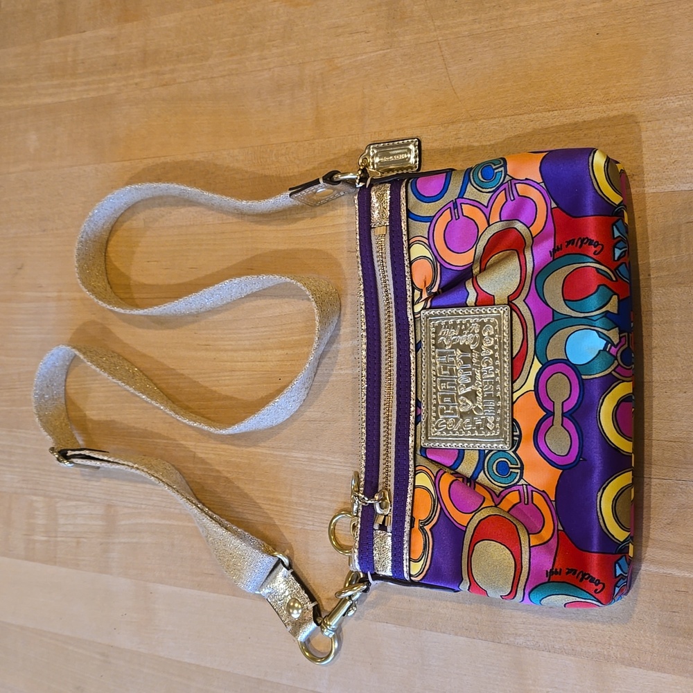 Coach Poppy Limited Edition Monogram Gold Mini Bag - Gem